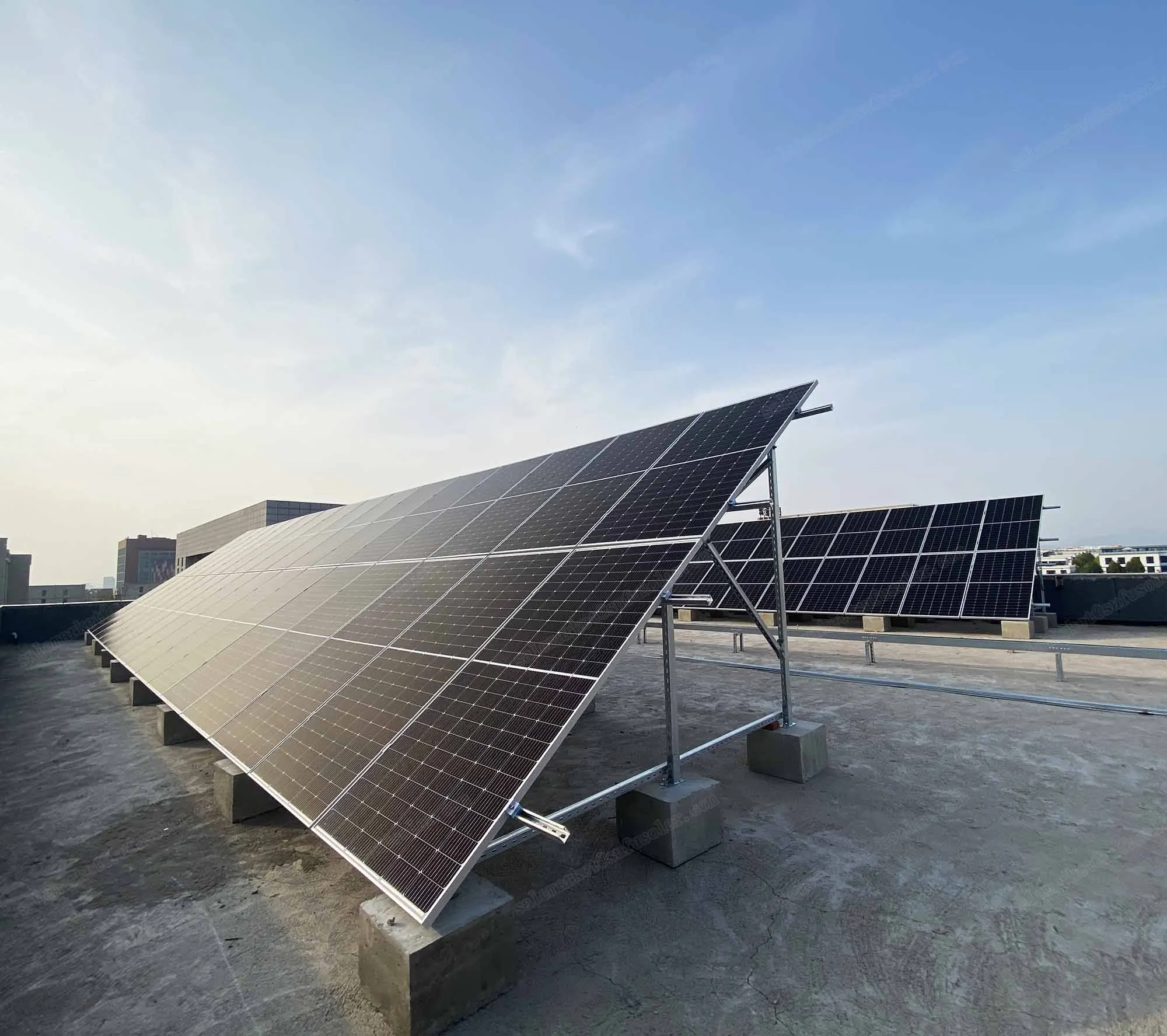 rooftop on grid ground mount solar racking solar energy systems 50kw ...
