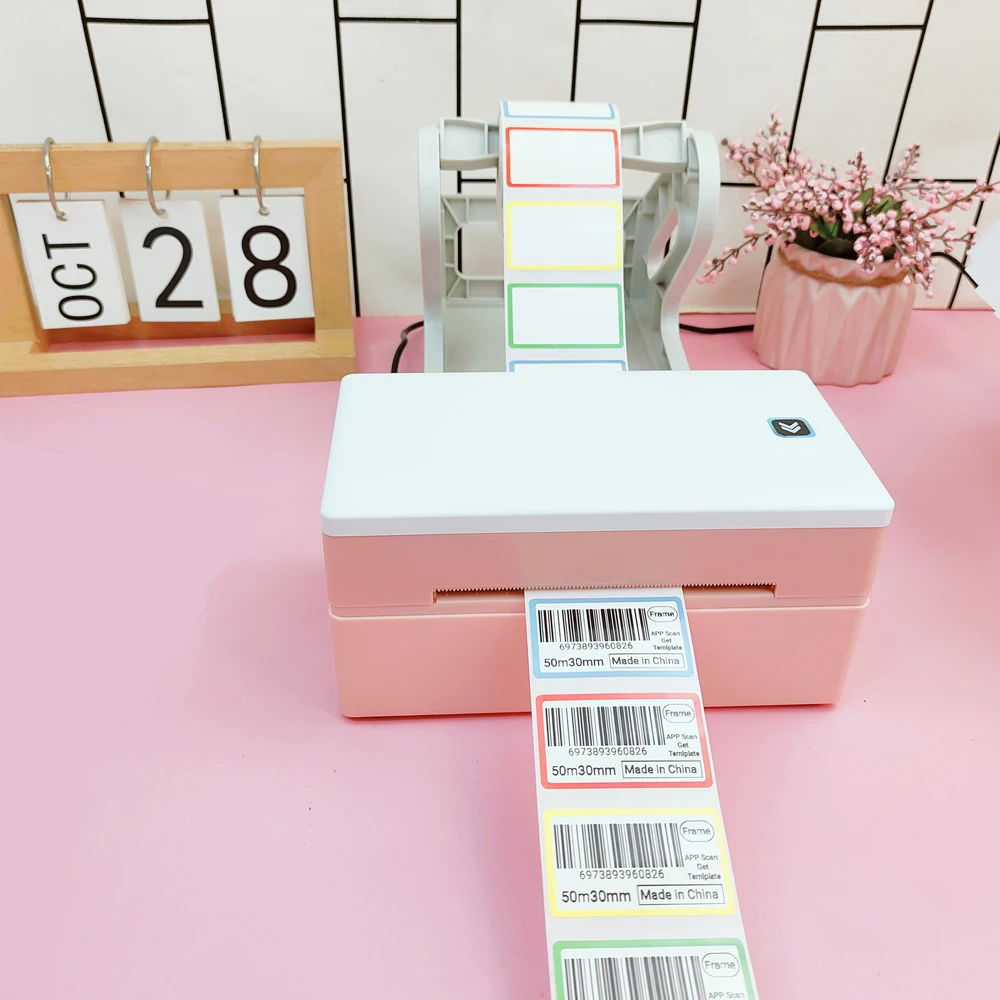 Tik Tok Thermal Mini Receipt & Shipping Label Desktop Printer 40-110mm ...
