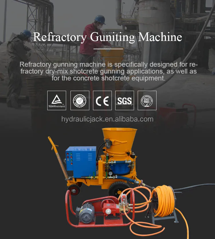 Lightweight Insulating Castable Gunning Shotcrete Machine In Repair ...