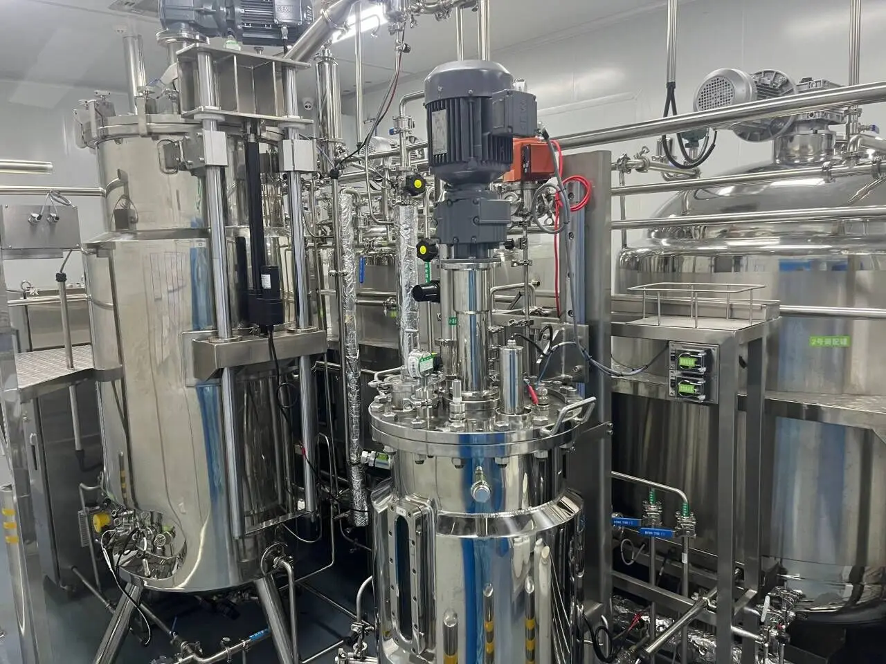 Microbial Culture Fermentation Bioreactor 1000l Ss 316 Stirred tank ...