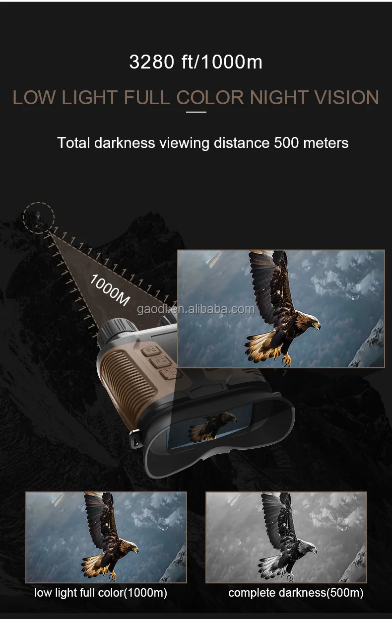 Low-light Full-color Infrared Nvg Scope 1000 Meters Long Range And ...
