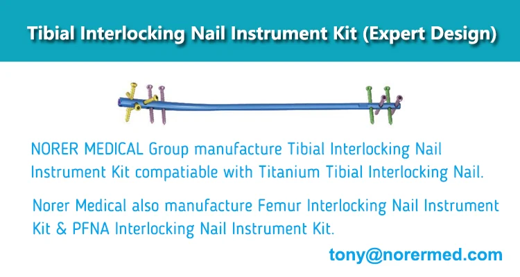 Titanium Orthopedic Tibial Interlocking Nail - Expert Type