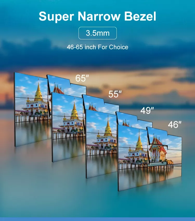 2x3 3x3 Seamless Price Video Wall Large Screen 46 49 Indoor 55 Inch ...