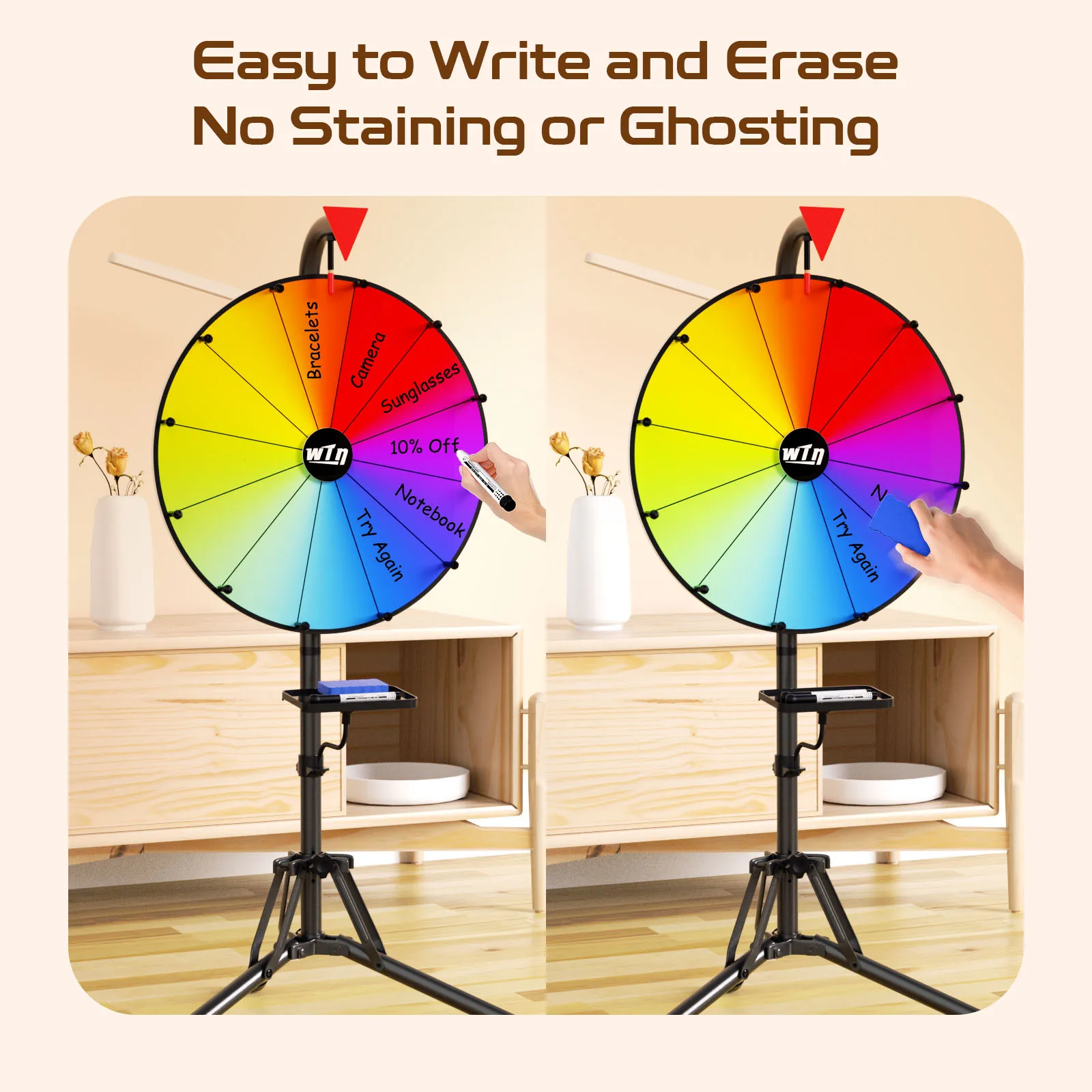 Cydisplay 16 Inch Prize Spinning Wheel Games Tripod Heavy Duty Custom ...