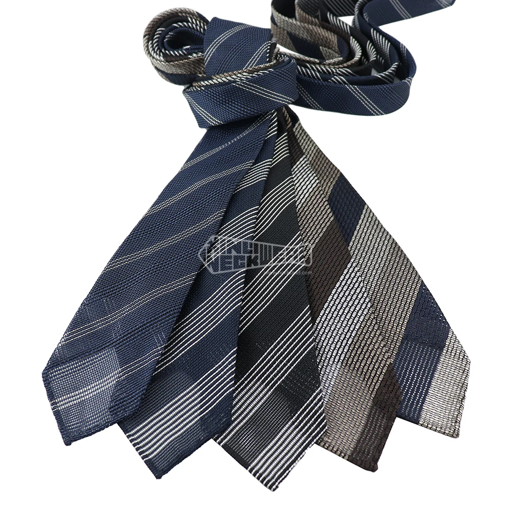 Mens Luxury Regimental Striped Untipped Hand Made Ties Silk Wedding ...