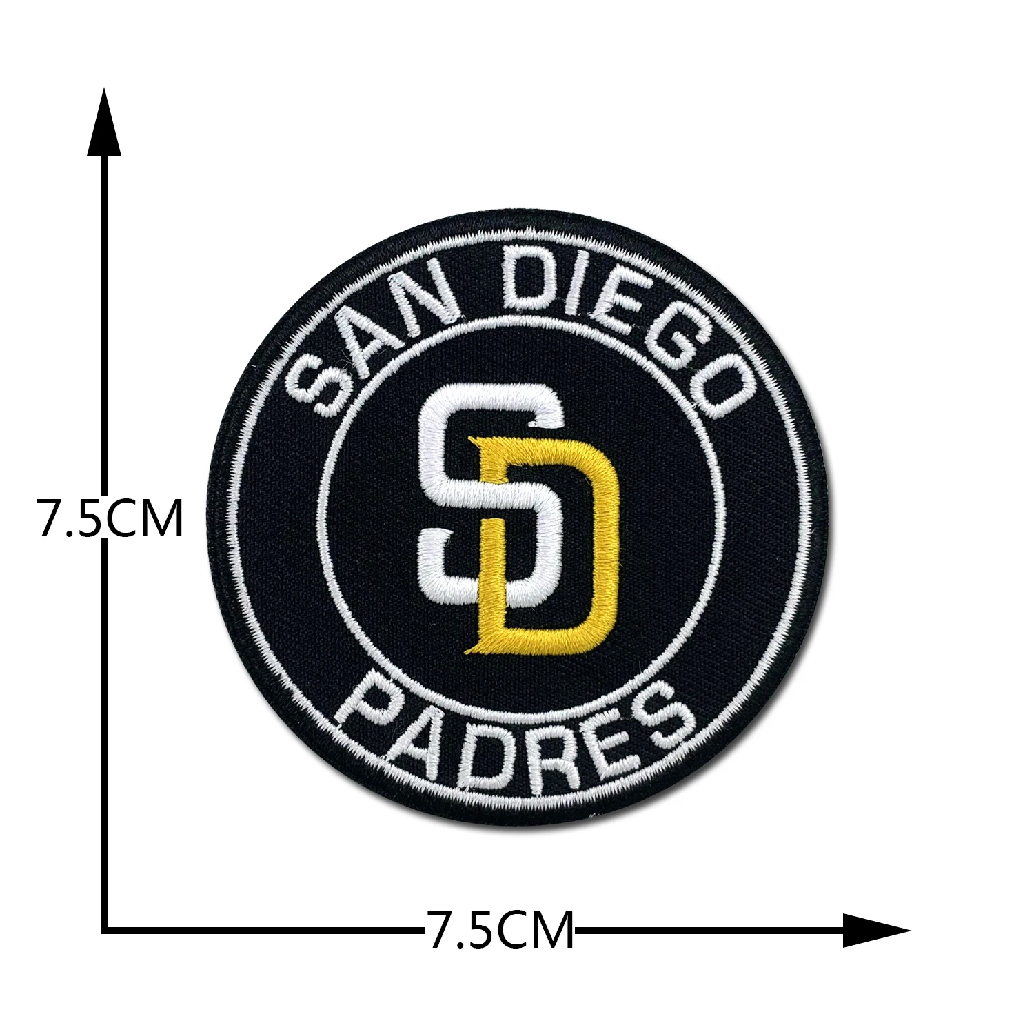 Hot Sale Baseball Football Embroidery Iron On Round Sports Team Patches ...