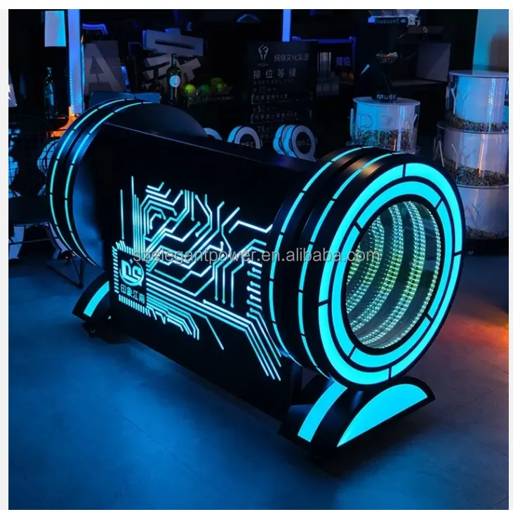 Dj Booth for Night Club Event 3D Buy Acrylic Stand Light Pixel Facade ...