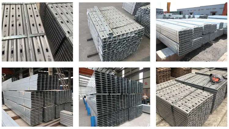 Cold Formed Perforated Stainless Steel Channels C-channel Purlins Cold ...