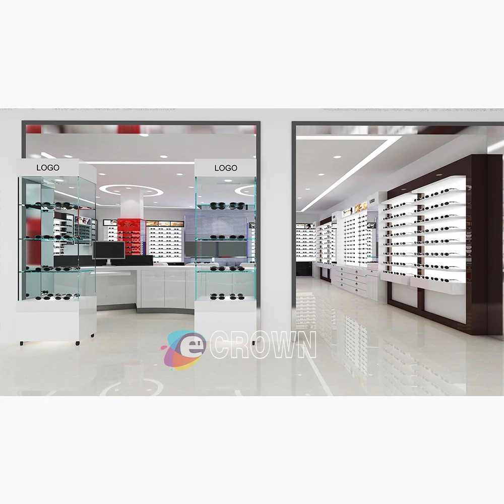 Optical showcase optical store display showcase shop optical shop ...