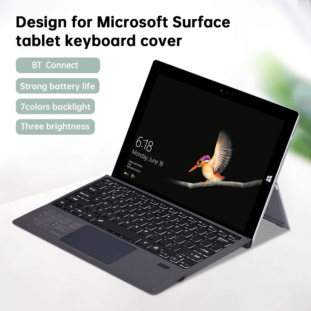 Surface Pro 4 Keyboard - Backlit, Wireless, and Detachable