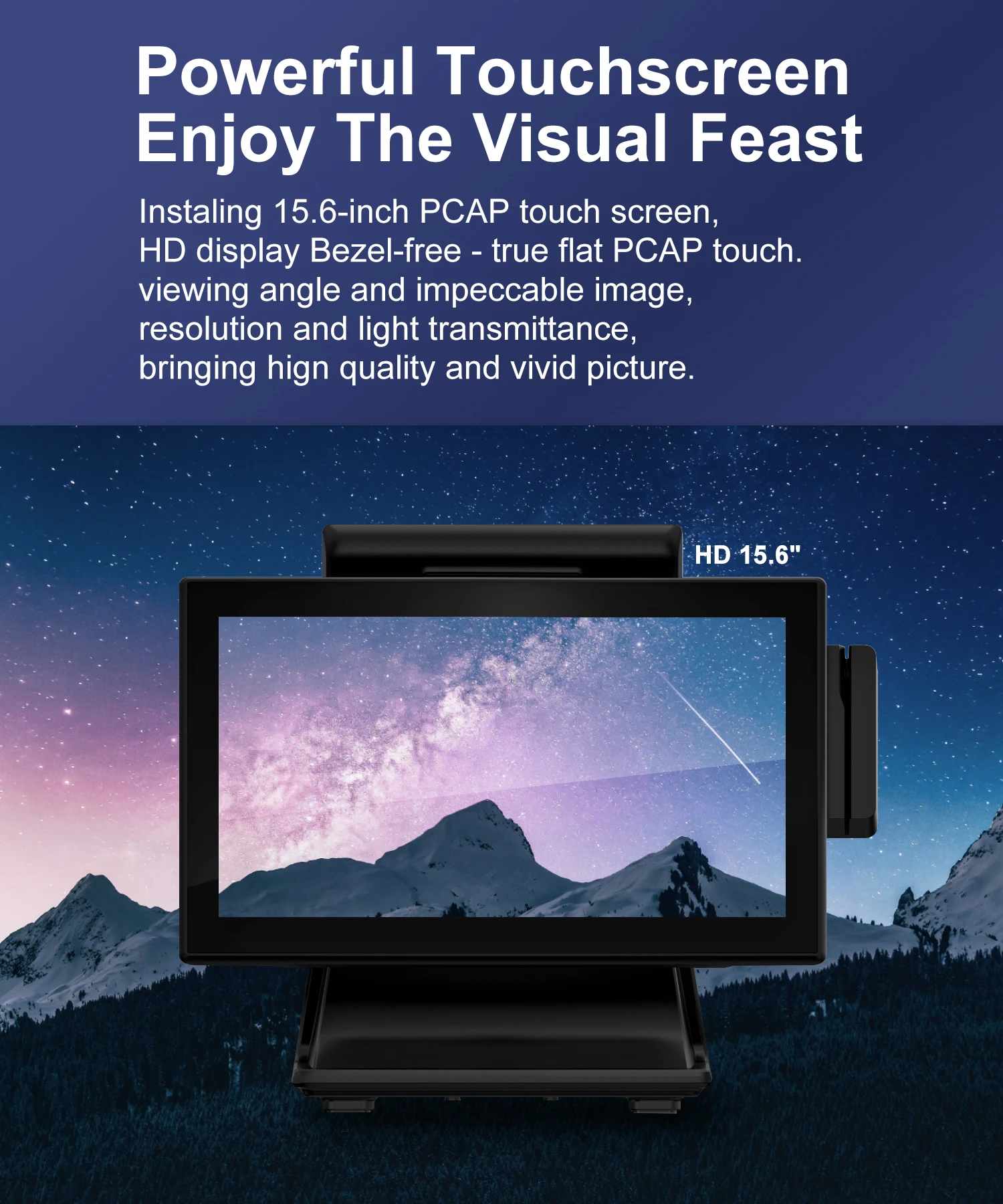 High Quality 15.6 Inch Pos Systems Machines Pos Machine Touch Screen ...