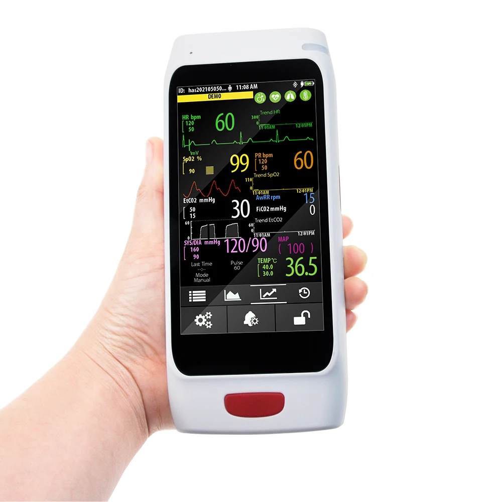 Handheld Vital Signs Monitor With 5 Inch Lcd Touchscreen Multi ...