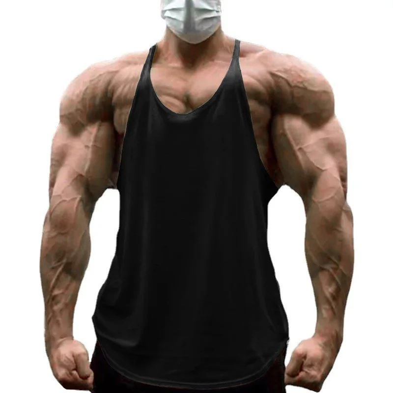 Muscle Cmdr Men's Bodybuilding Stringer Tank Tops Y-back Gym Fitness ...