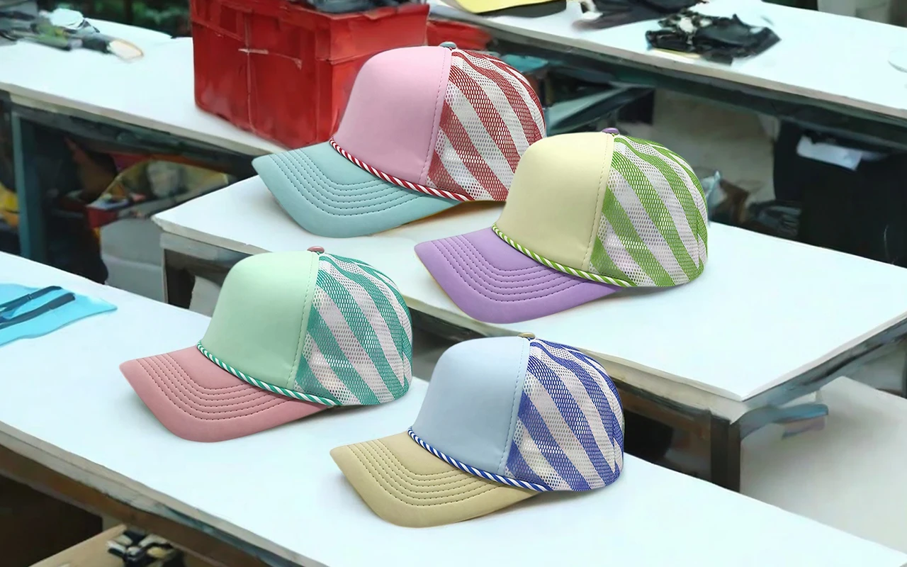 Custom Woman Adjustable Strap Lightweight Tricolor Mesh Dad Baseball ...