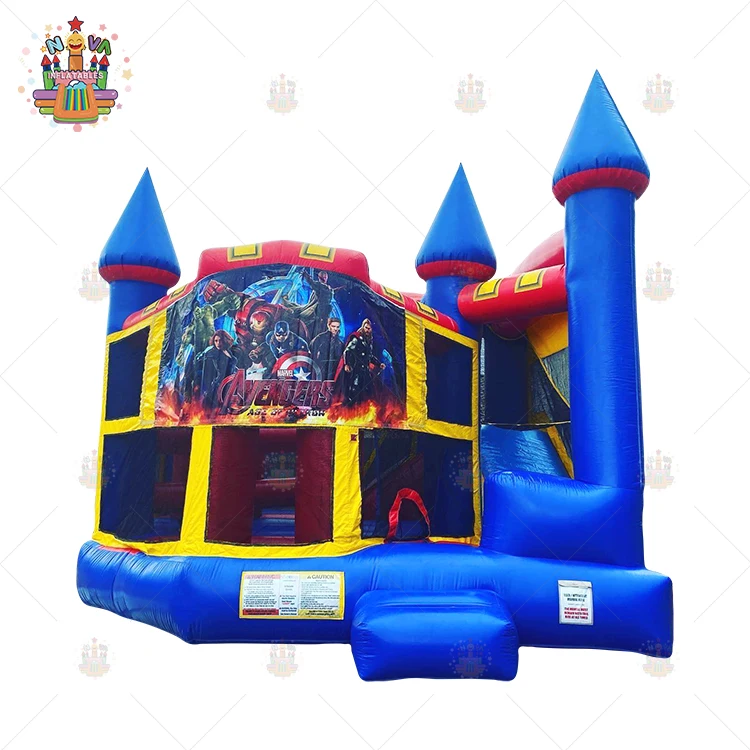 Customizable Banners Custom Characters Inflatable Bounce House Combo ...