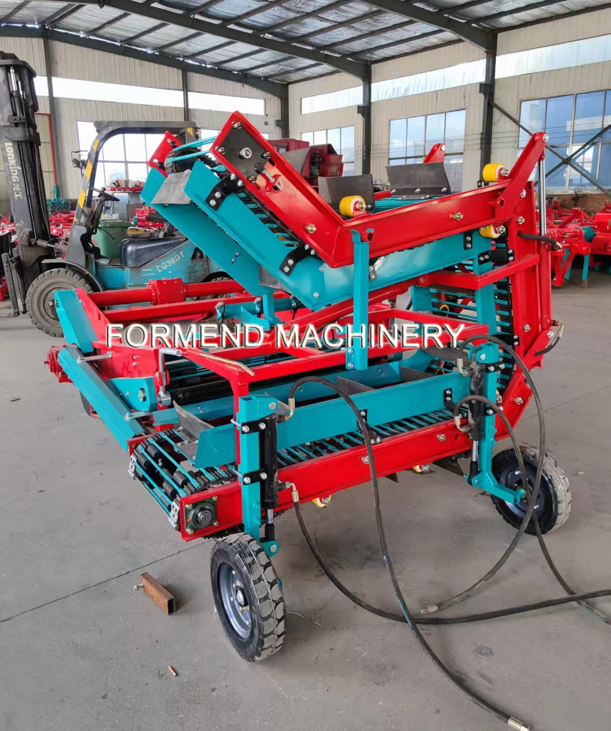 Tractor Mounted 2 Row Combine Harvester Machinery Small Sweet Potato ...