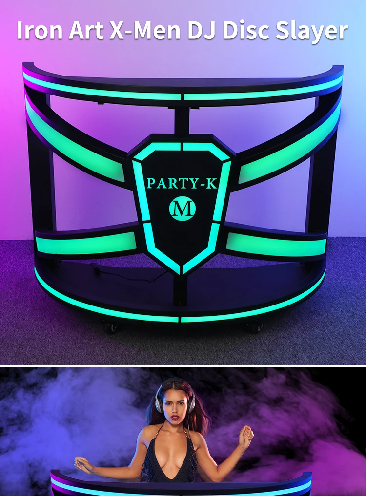 Nightclub Event Table Remix Removable Dj Table bar Lighted Disc Table ...