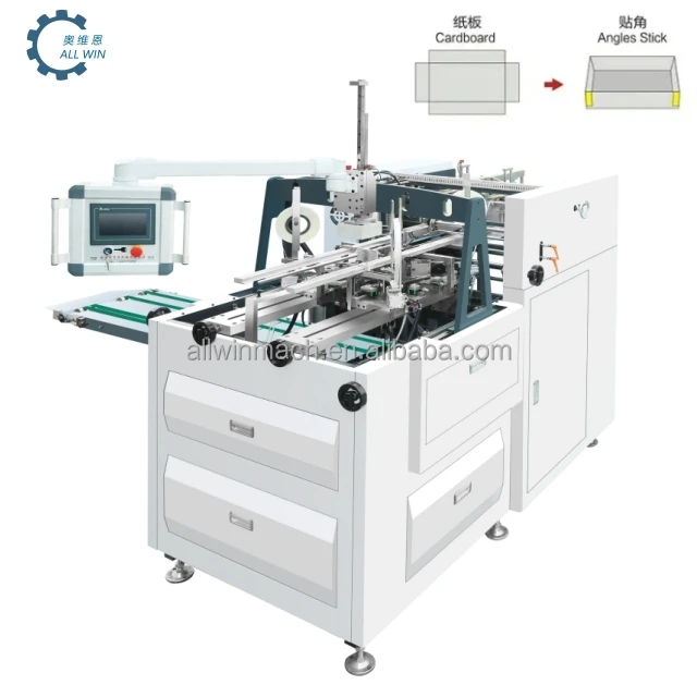 Automatic Four Corner Pasting Machine Rigid Box Making Machine Rigid ...