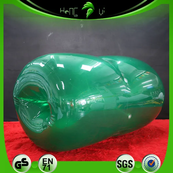 Hongyi Toy Custom Inflatable Transparent Green Tube With Zipper Clear ...
