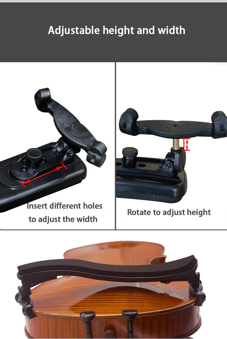 New Process Accessories Plastic Shoulder Support Violin Parts Stand ...