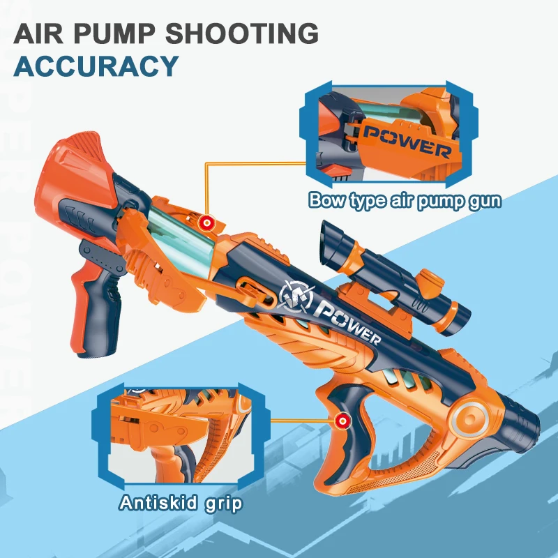 Air Power Blaster Toy Gun - Ultimate Outdoor Fun for Boys