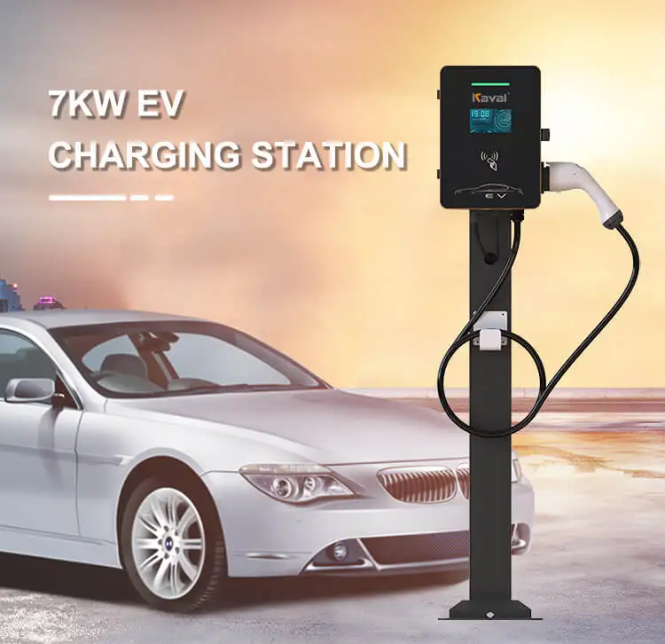 Electric Vehicle Ev Charging Pile With Cable And Plug - Buy Charging ...
