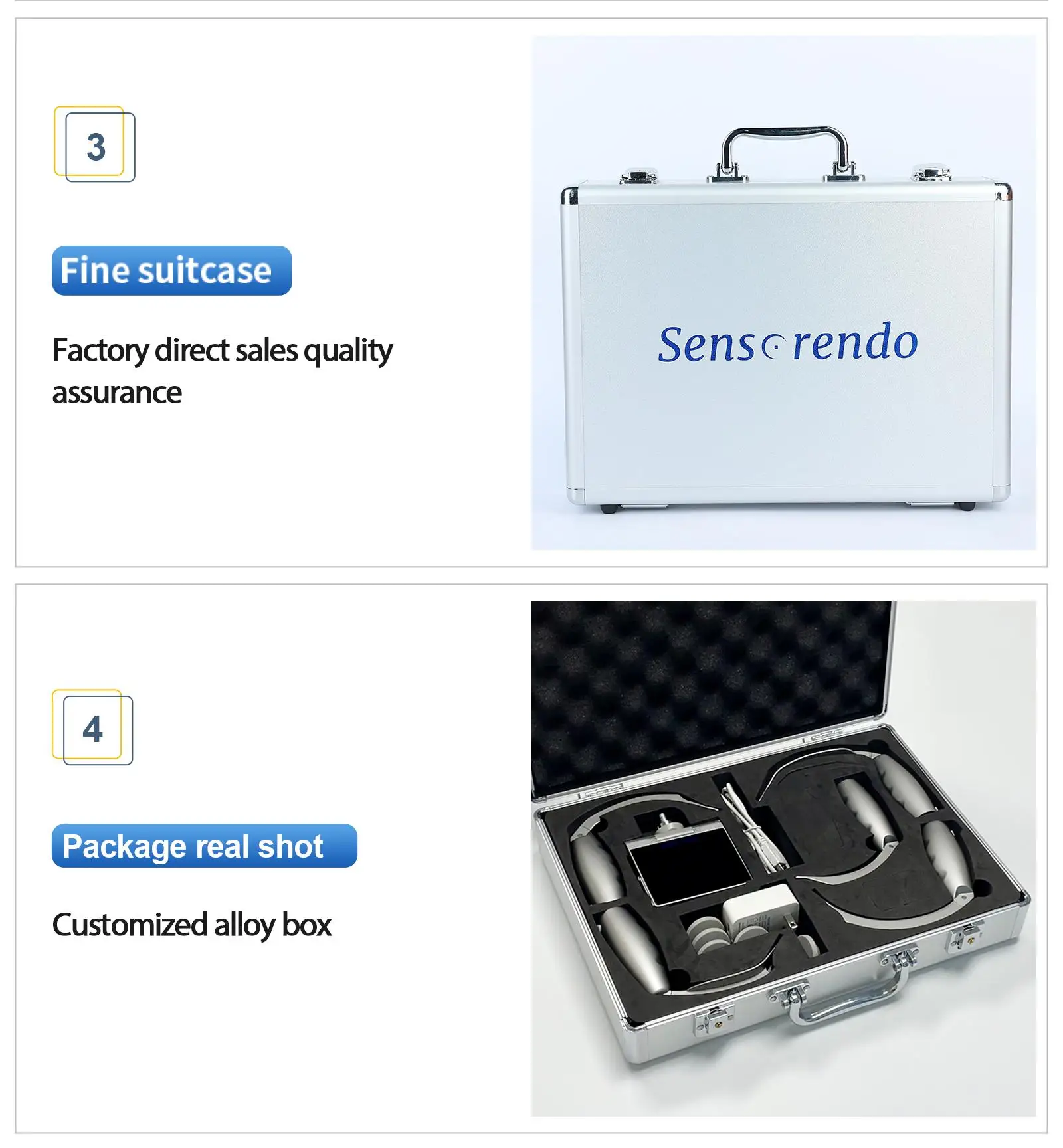 Sensorendo Video Laryngoscope With 3 Reusable Blade (mac3/mac4/d-blade ...