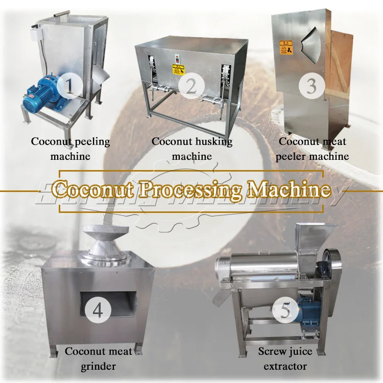High Quality Coconut Milk Production Line Coconut Milk Making Machine Coconut Husking Machine ...