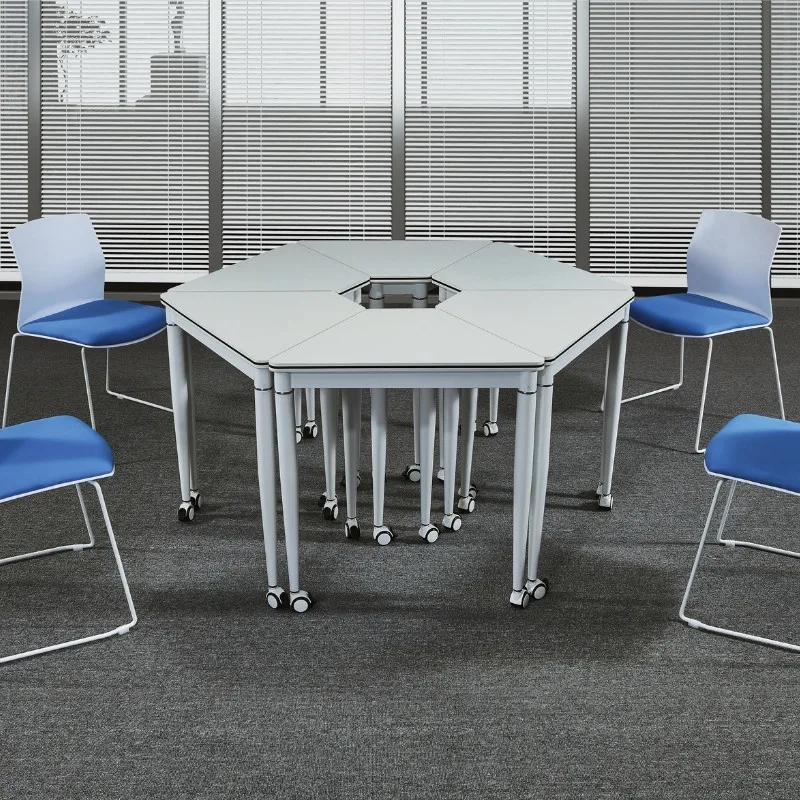 Modern Movable Modularity White Triangle Meeting Splicing Office ...