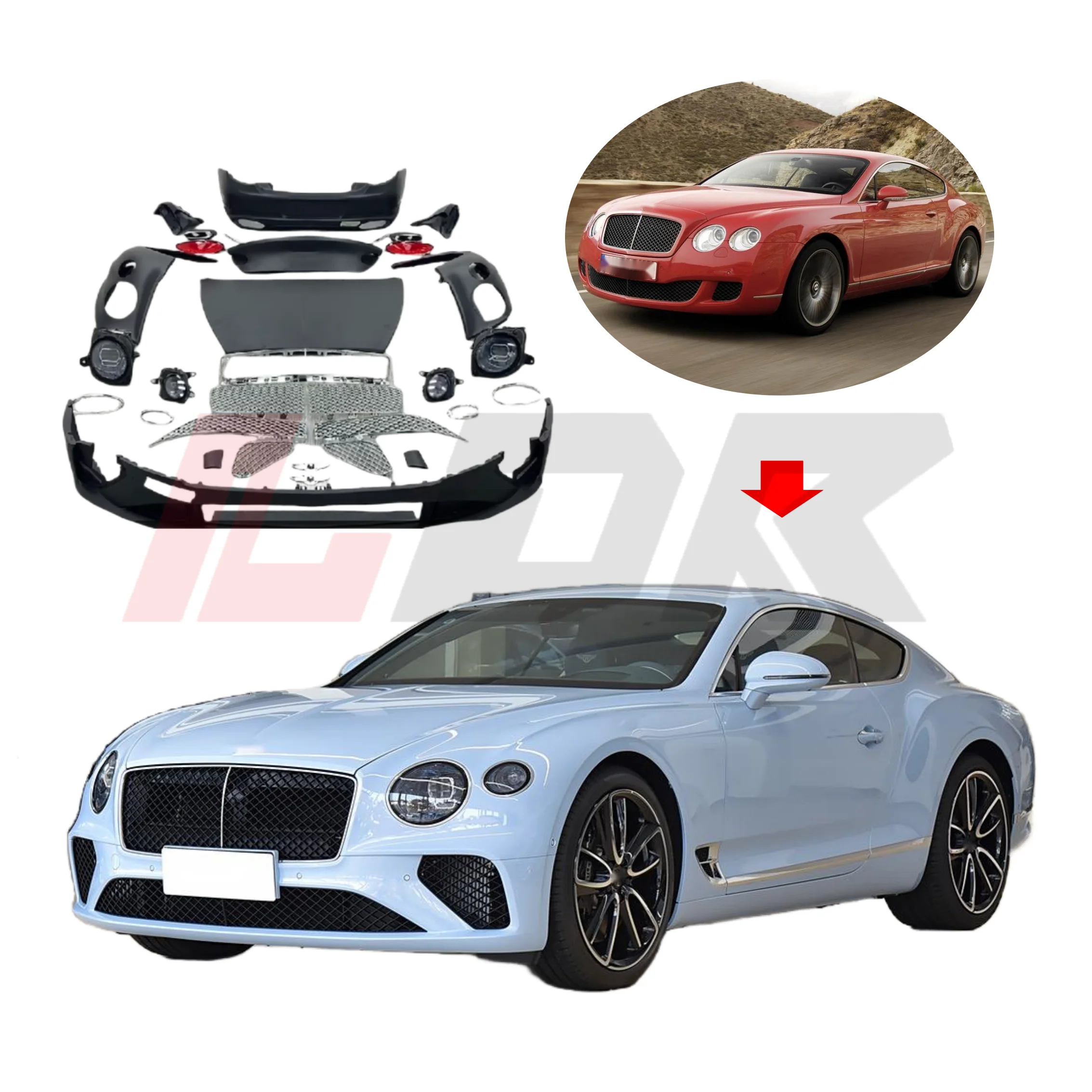 Alibaba.com: Bentley Continental GT 2004-2017 body kit upgrade to 2025 ...