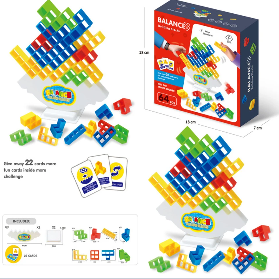 Kids Tower Balancing Blocks For Sale Crazy Game Balance Tower Promotes ...