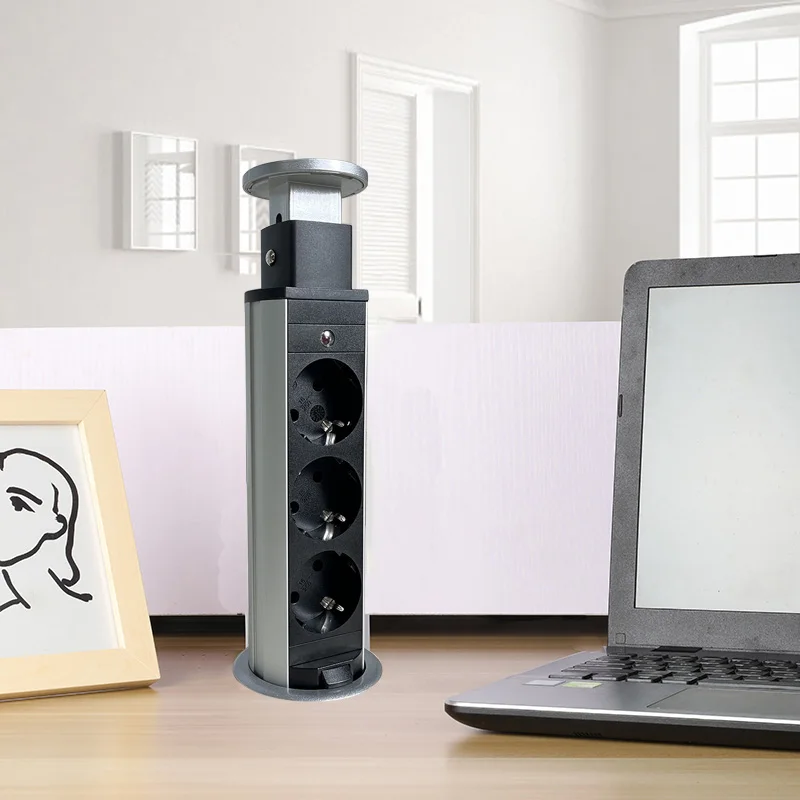 Buckles Design New Vertical Kitchen Pop up Socket Tower