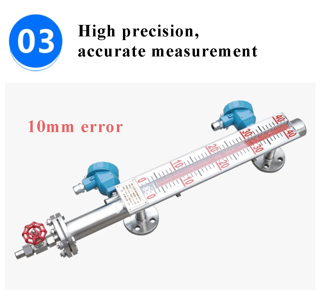 Magnetic Level Gauge Float Sensor Ball Type Liquid Level Gauge Magnetic ...