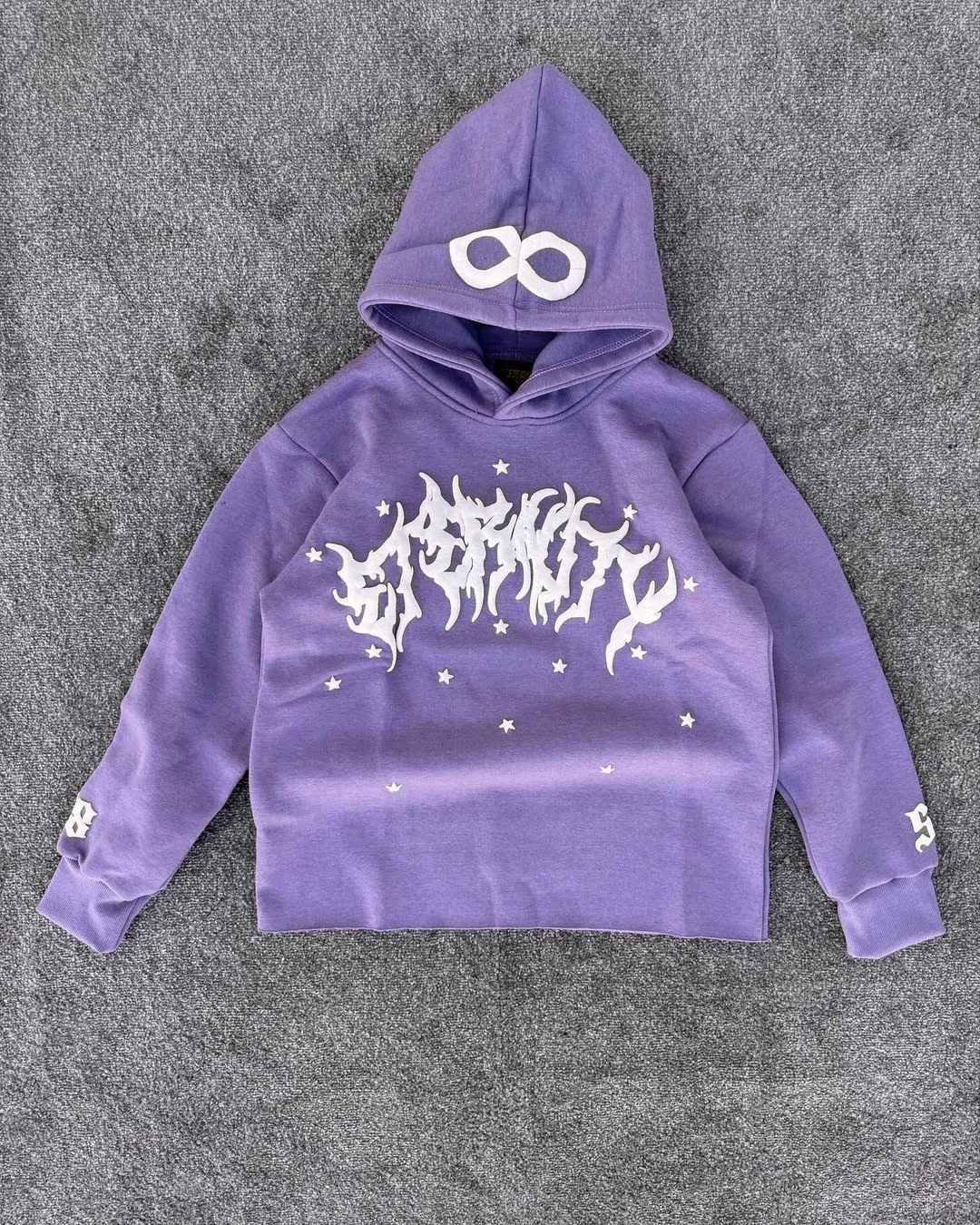 Custom Y2k Puff Printing Tracksuit Street Wear Cropped Hem Men Hoodie ...