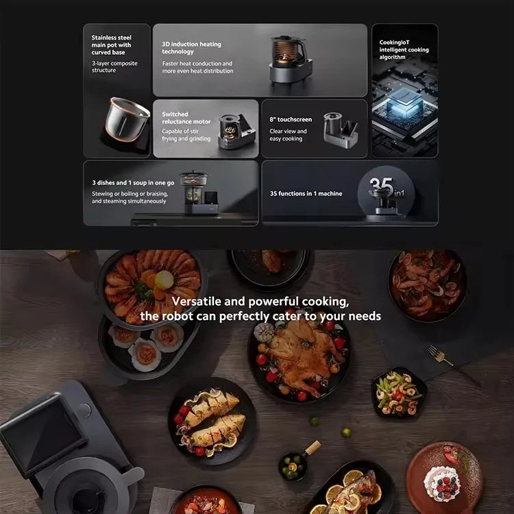 Alibaba.com: Xiaomi Mijia 8-inch Touch Screen IH Heating Cooking Robot ...