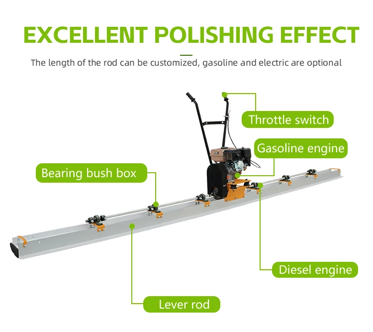 Hand Held Electric Concrete Screed Ruler 1.2kw 380v Concrete Screed ...