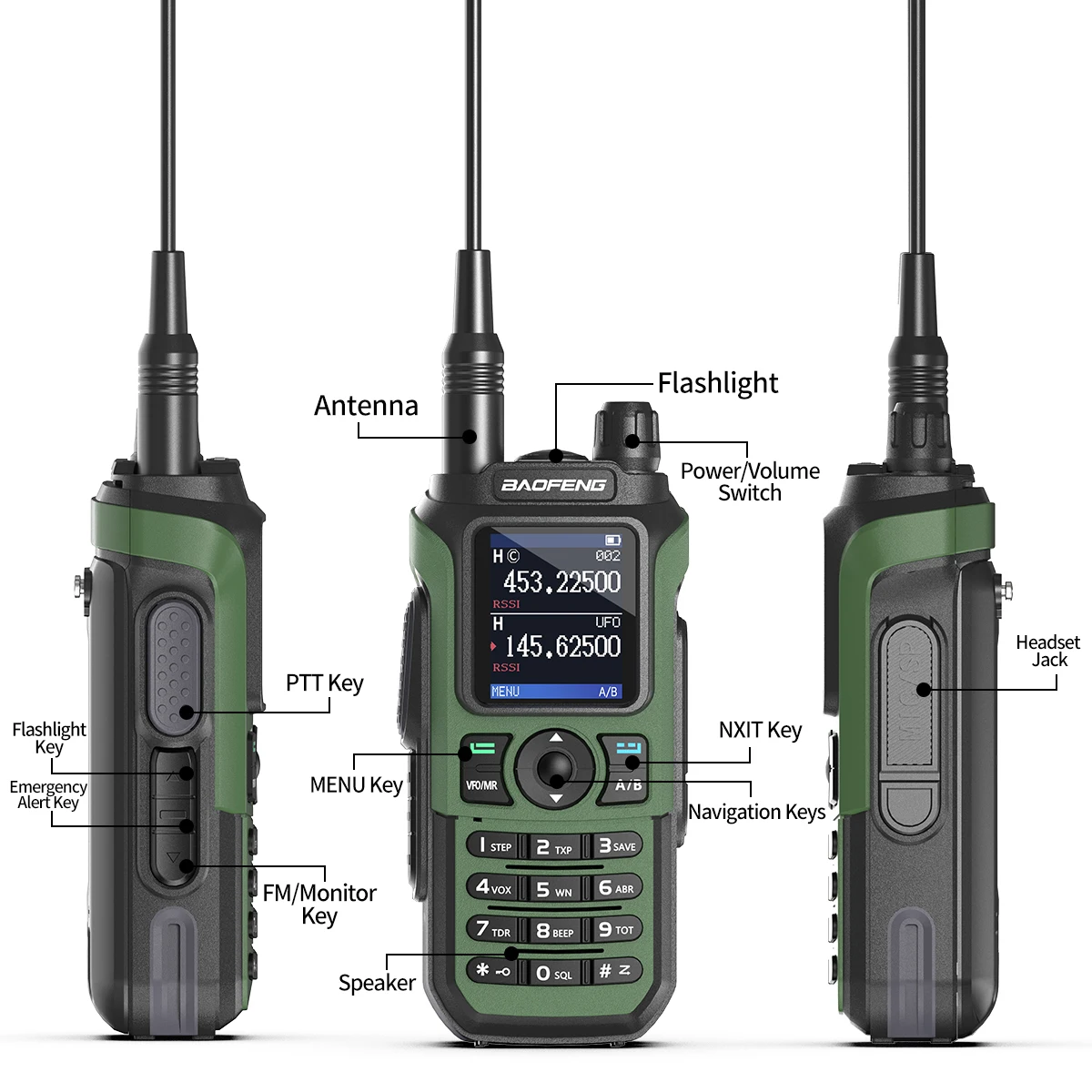 Baofeng Uv-21 Pro Walkie Talkie Long Range 999 Chs Intercom Type-c Ham Radio Uv 21 Pro V2 Hf ...