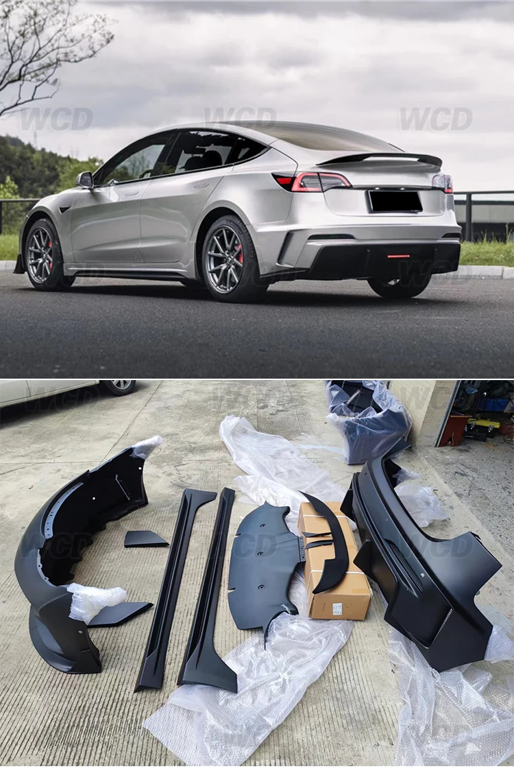 Robots Design Body Kit for Tesla Model 3 Facelift Bumper Hood Spoiler ...