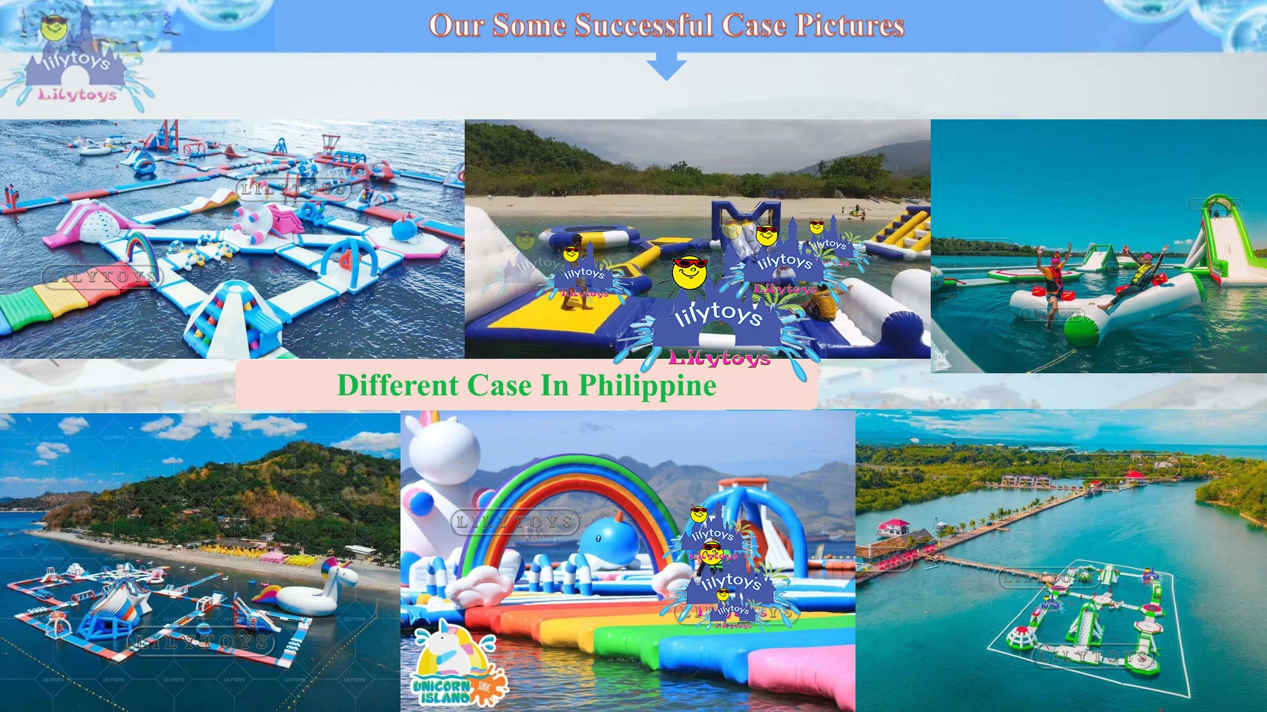 Small Inflatable Pool Sea Water Park Inflatable Water Floating Park ...