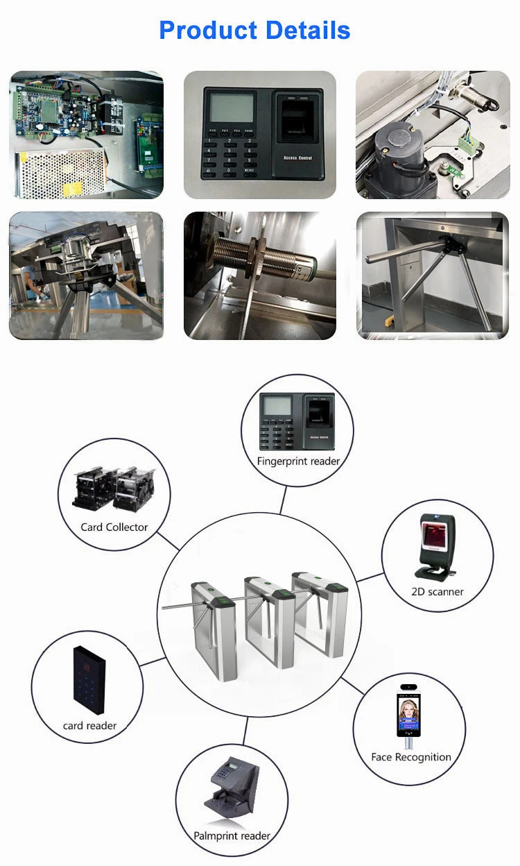 Mechanical Single Direction Tripod Turnstile Barrier Gate Control Board ...