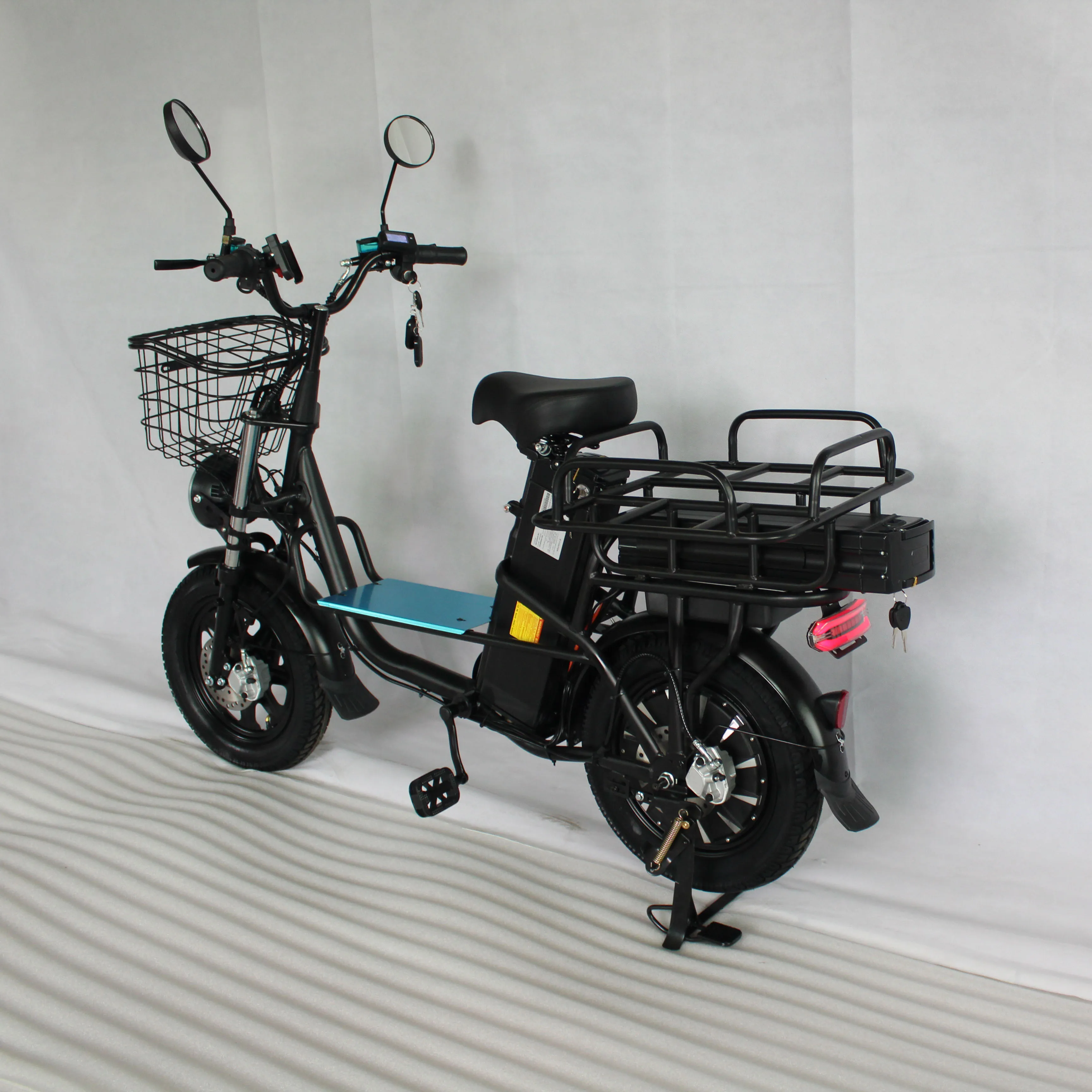 Extra Long Dual Battery 60V500W Electric Bike for Delivery