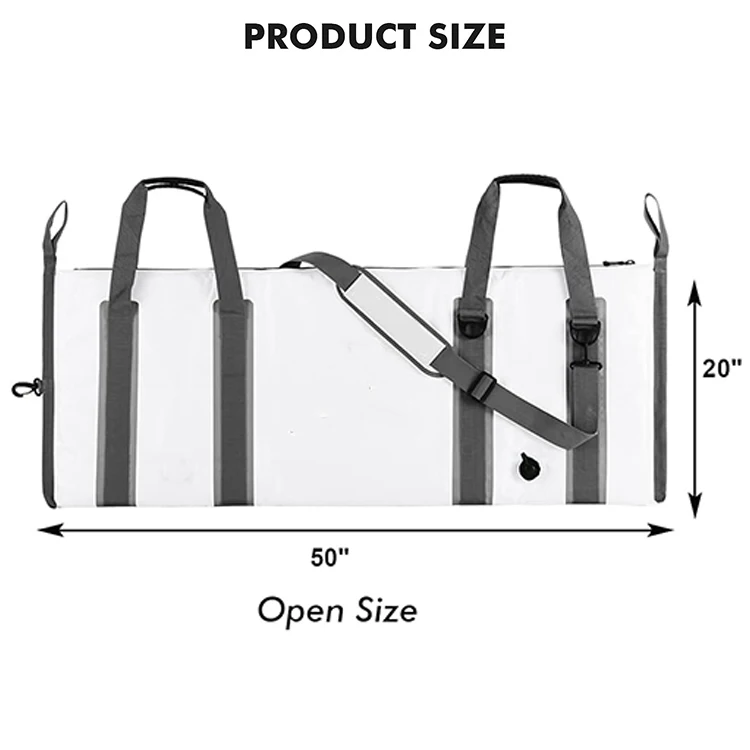 Large Capacity Insulated Fish Cooler Bag Leakproof Fish Kill Bag Large ...