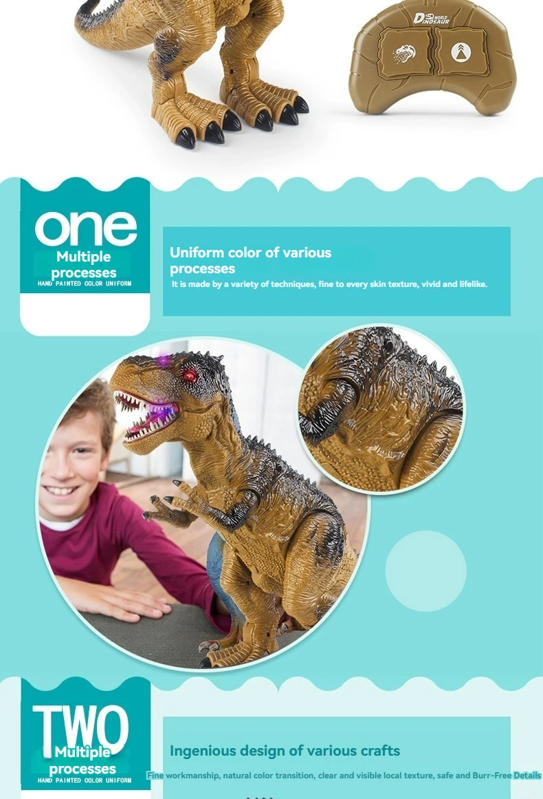 2024 New Product Rc Dinosaur Electronic Toys For Kids Light Water Smoke ...