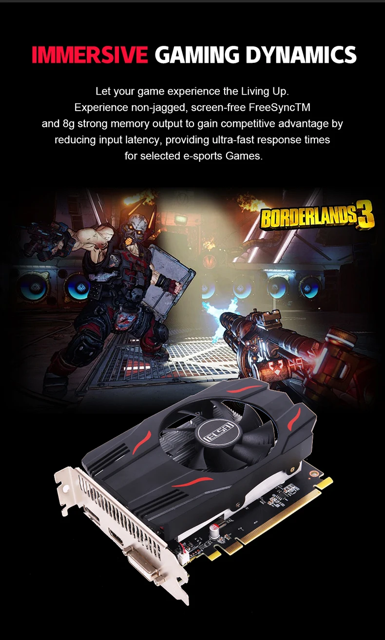 Elsa Brand Graphics Card Graphics Device Ddr5 Amd Rx550 8g Vga Gpu ...