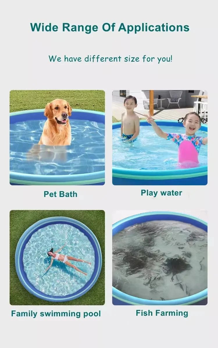 Round Drop Stitch Inflatable Swimming Pool Portable Swimming Pool ...