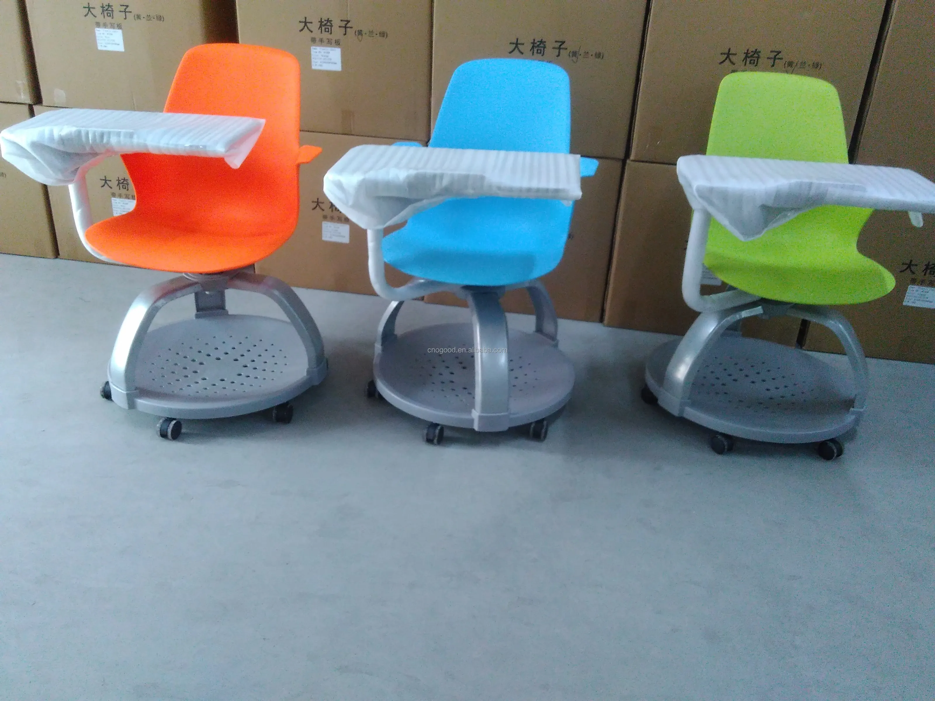Plastic School Student Classroom Furniture Training Chair Node Base ...