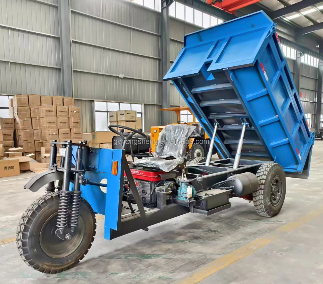 Underground Tunnel diesel Mining Dumper Truck Three Wheel diesel ...