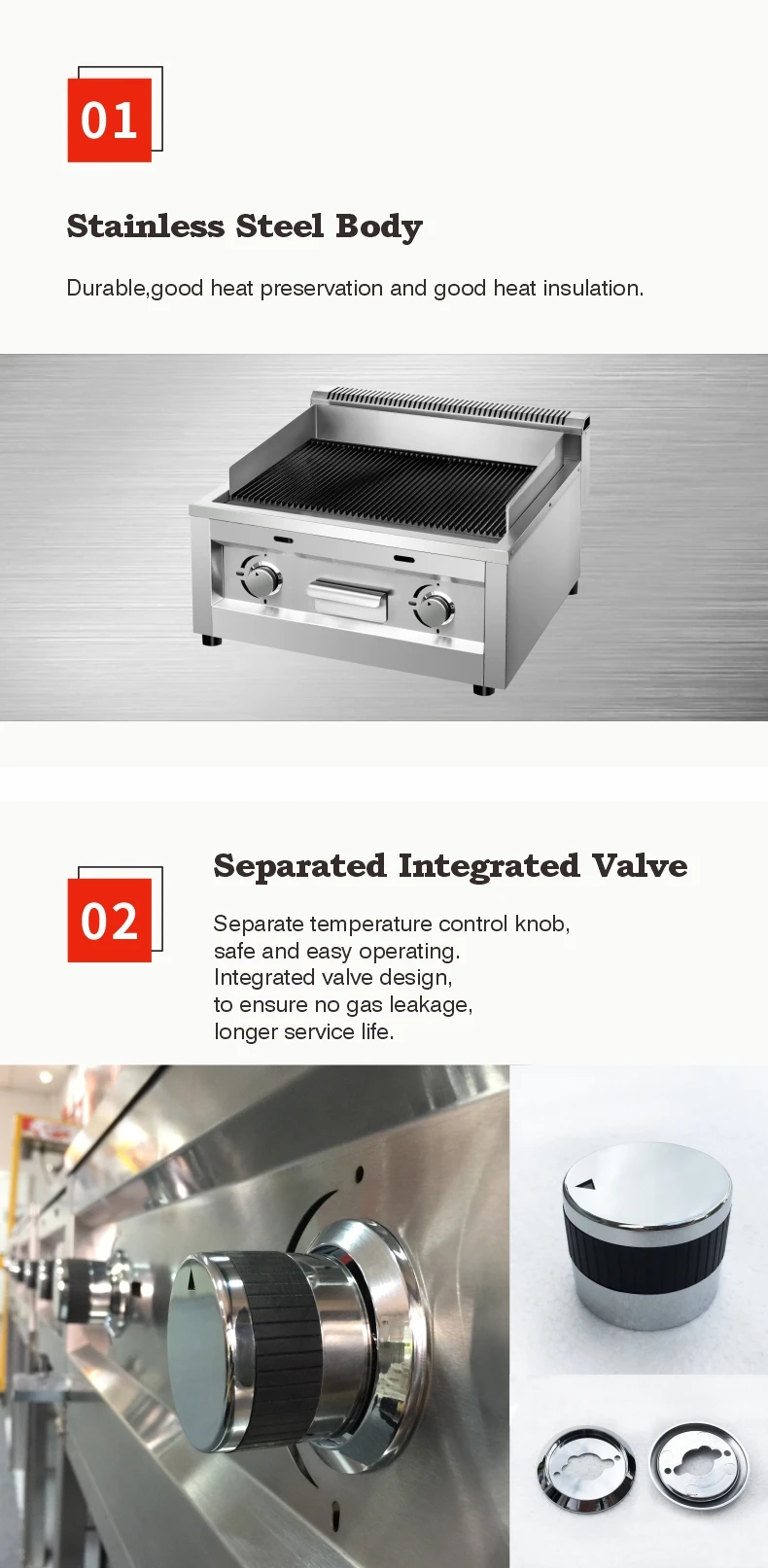 New Design Commercial Gas Lava Rock Charbroiler/gas Barbecue Grill With ...