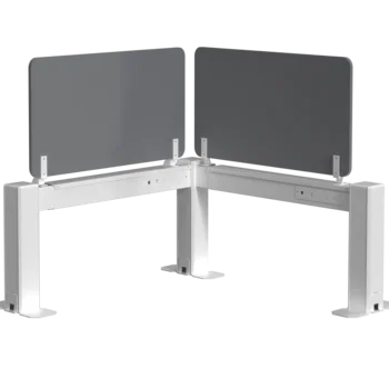 Office Furniture Desk Partition Acoustic Desk Divider Screen With Power ...