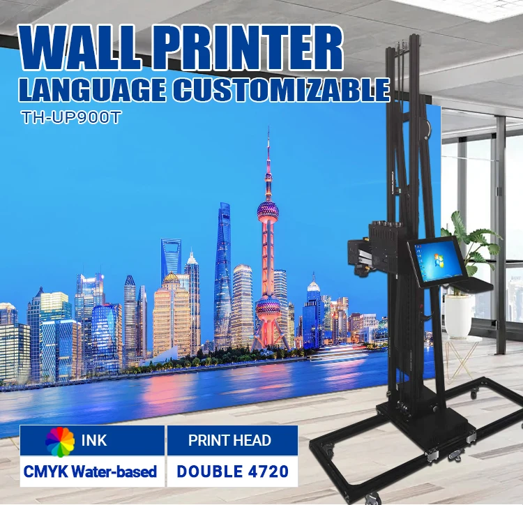 Industrial Wall Art Printer for Cement/Wallpaper Walls, Multi-Surface ...